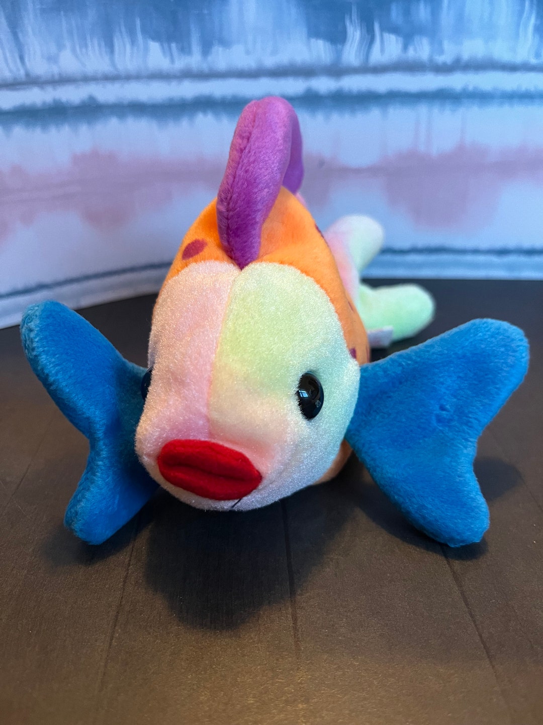 Ty Beanie Baby Lips the Rainbow Fish 6 - Etsy