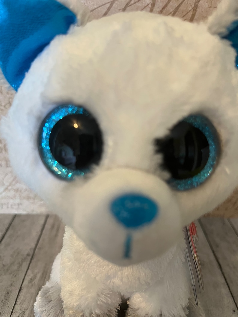 Ty Beanie Boo Frost the Arctic Fox With Blue Accents NWT 6 - Etsy