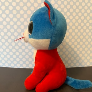 RARE Ty Beanie Boo Spirit Prototype Not Ty Brand Red & Blue Cat 6 - Etsy