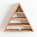 Rustic Triangle Geometric Floating Shelf Handmade From OAK Solid Wood ...