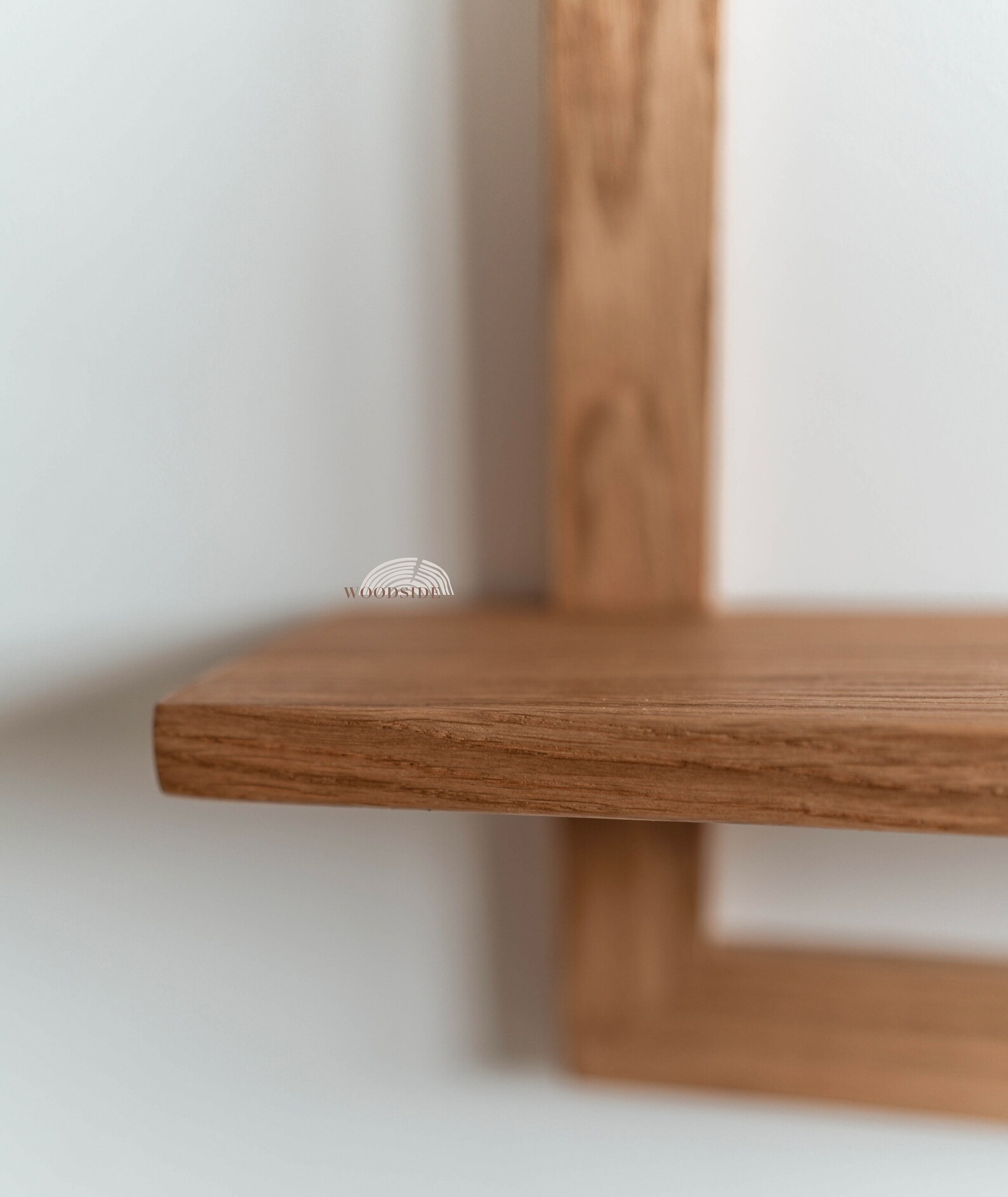 Rustic Square Geometric Floating Shelf Handmade From OAK Solid - Etsy