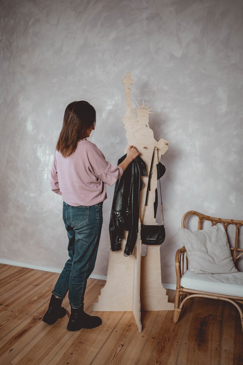 Premium Handcrafted Statue of Liberty Coat Rack Unique - Etsy