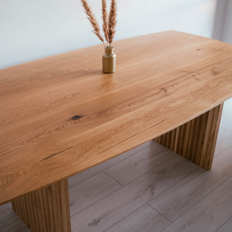 Solid Wood Dining Table - Etsy