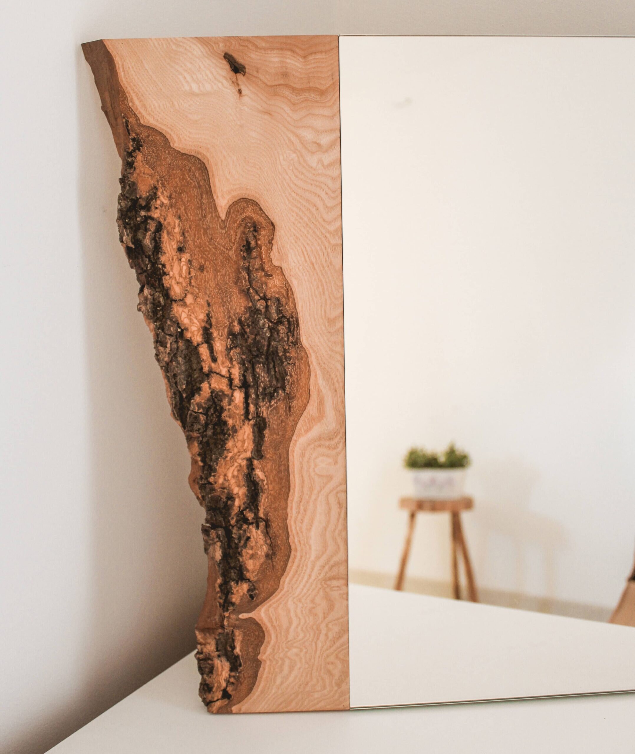 Wood Mirror, Custom Made, Solid Wood, Wooden, Wood Mirror Frame, Rustic ...