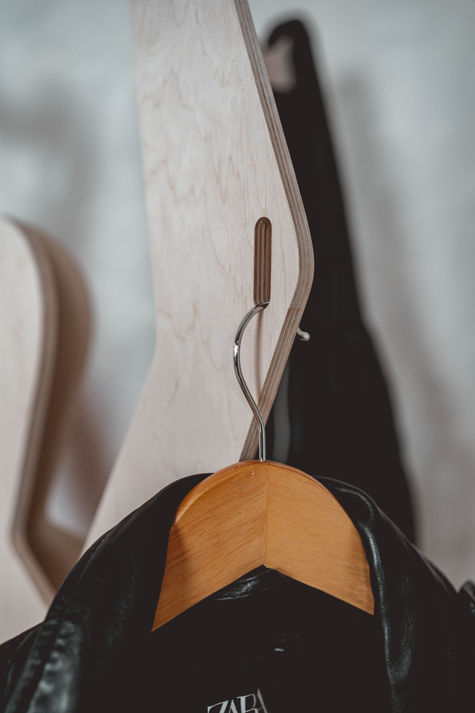 Coat Rack Freestanding, Wooden Standing Hanger, Man of Wood, Standing ...