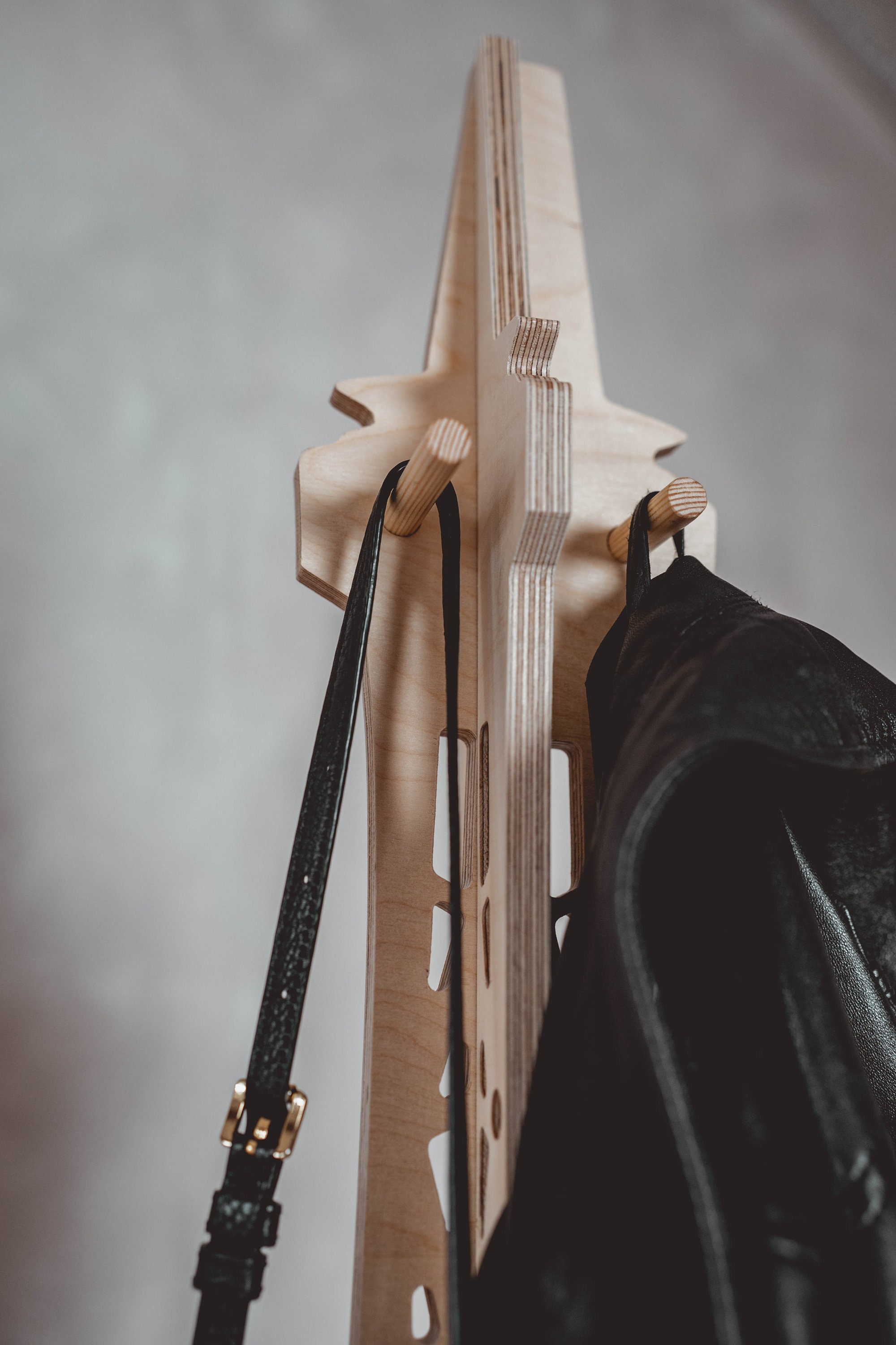 Original Wooden Coat Hanger, Standing Eiffel Tower, Hanger Standing for ...