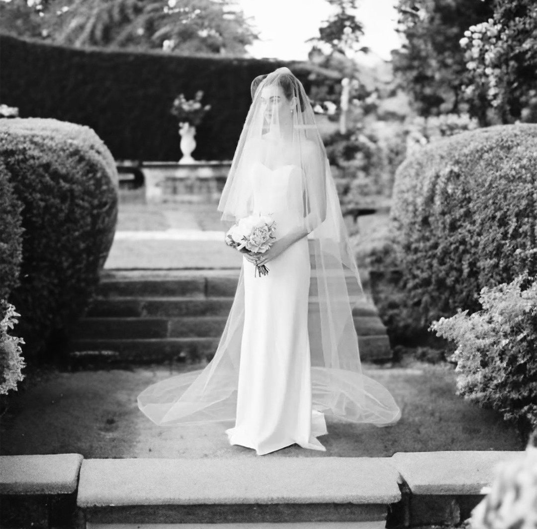 Purity Two Tier Tulle Wedding Veil - Etsy