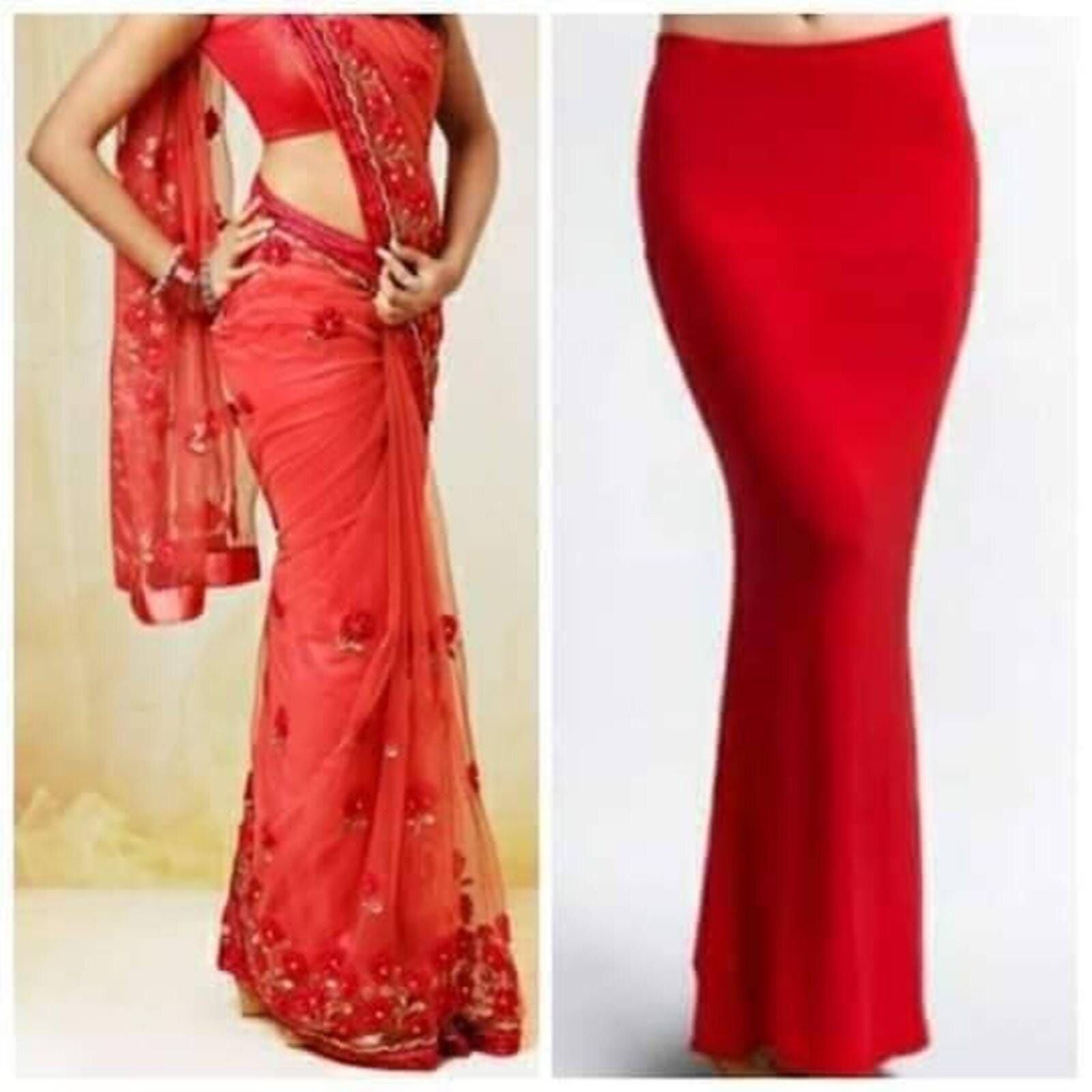 Body Shape Petticoat, Inner Skirt for Saree, Model Shape, Mermaid Shape ...