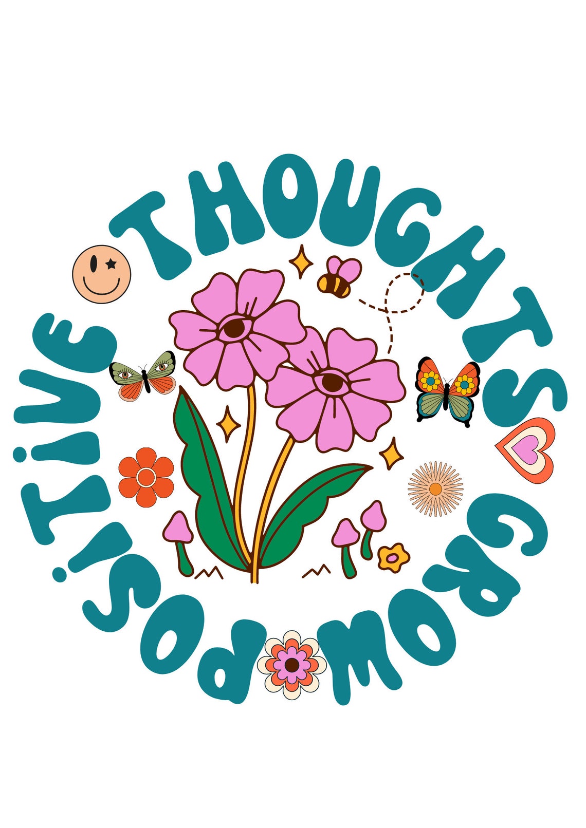 Groovy Positive Mindset Classroom Posters Groovy Bulletin Board Groovy ...