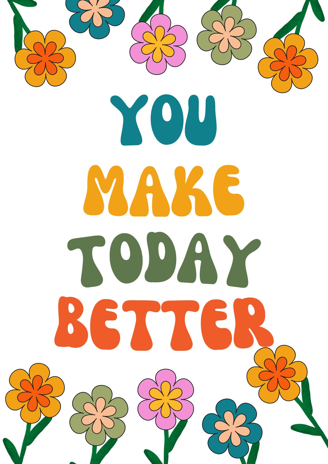 Groovy Positive Mindset Classroom Posters Groovy Bulletin Board Groovy ...