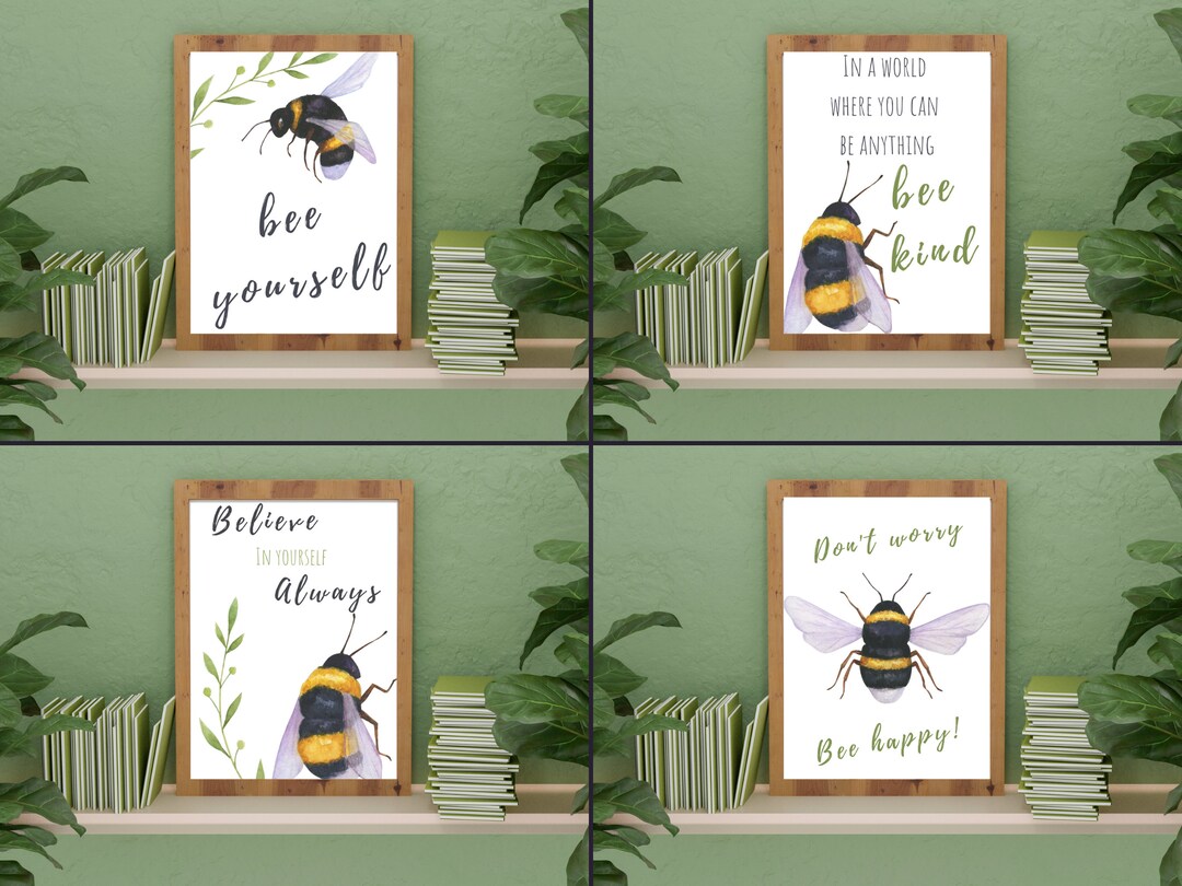 Bee Classroom Poster Bundle Printable Downloadable - Etsy