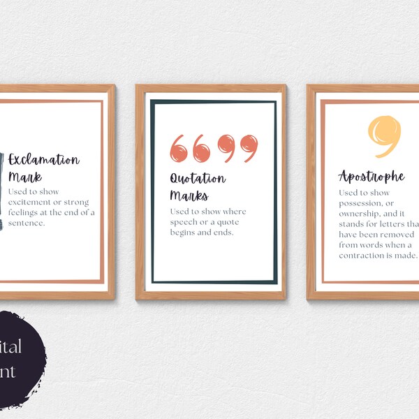 Punctuation Art - Etsy