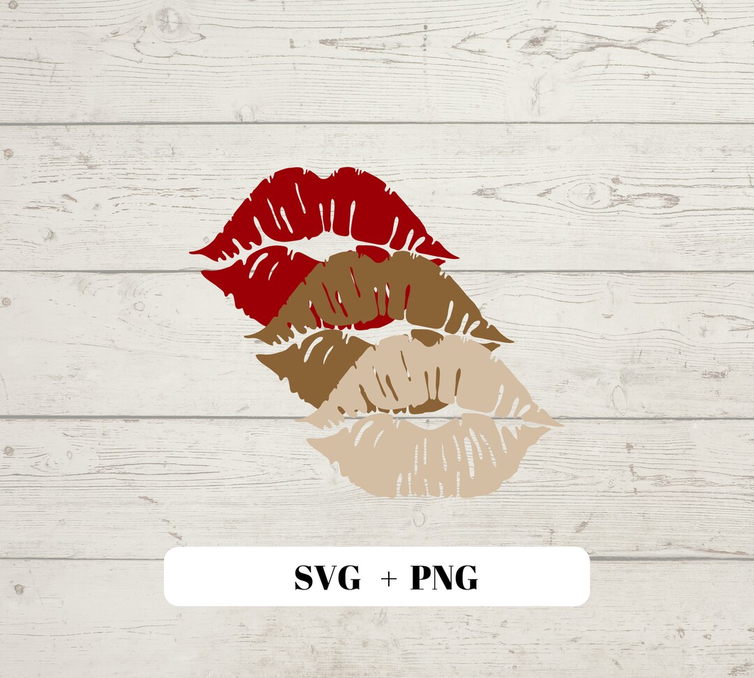 Lips SVG, Red Lips SVG, Kiss SVG, Brown Lips Svg/png, Kiss Design ...