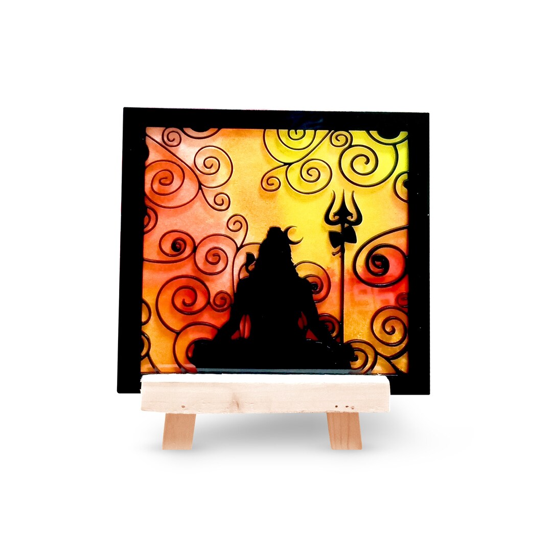 LORD SHIVA MAHADEV 3D Laser Cut Mini Acrylic Craft / - Etsy