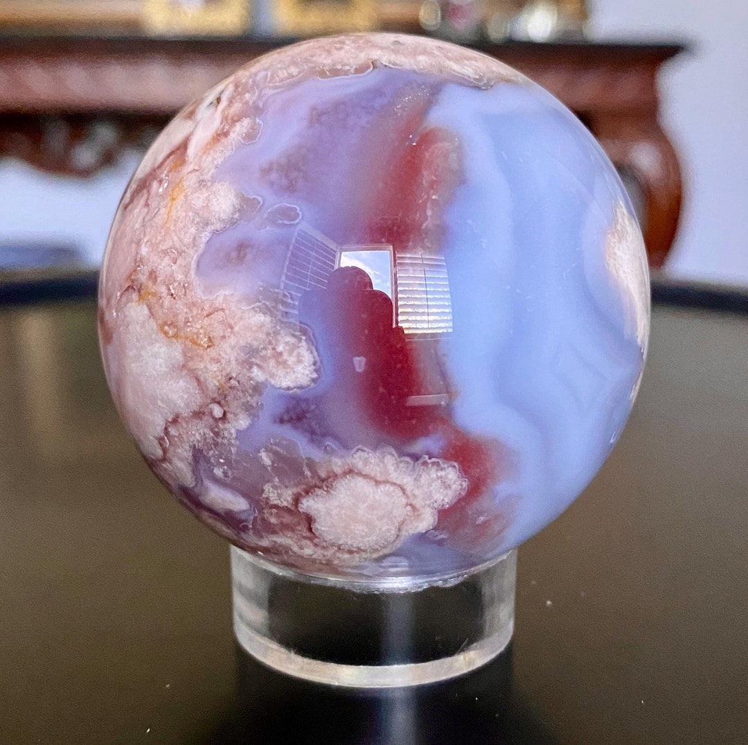 Colorful Flower Agate Mini Sphere - Etsy