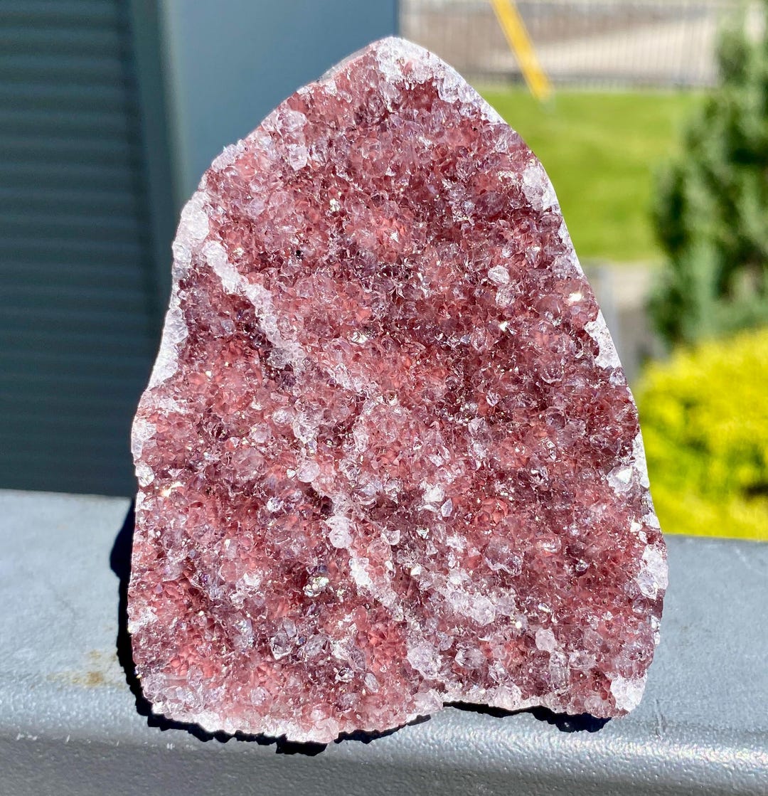 Red Druzy Rainbow Amethyst - Etsy