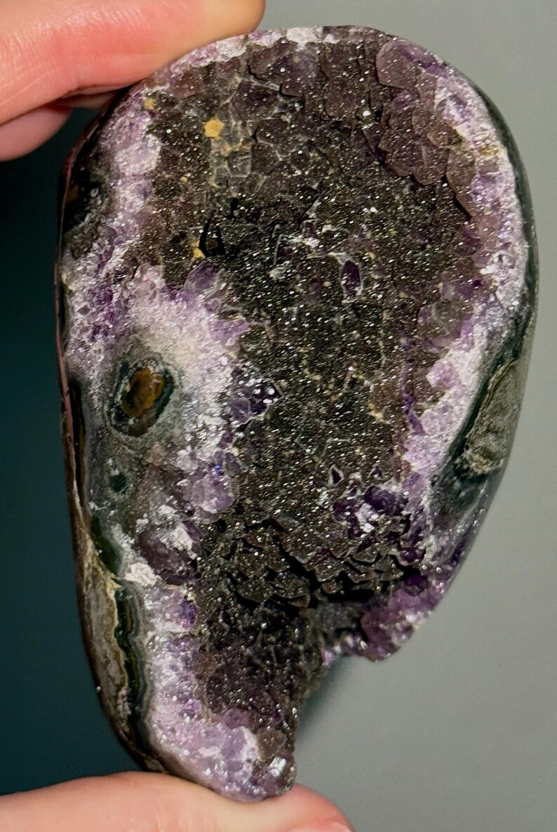 Rare Black Sugar Rainbow Amethyst - Etsy