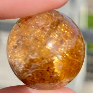 RARE Gold Rutile With Hematite Mini Sphere - Etsy