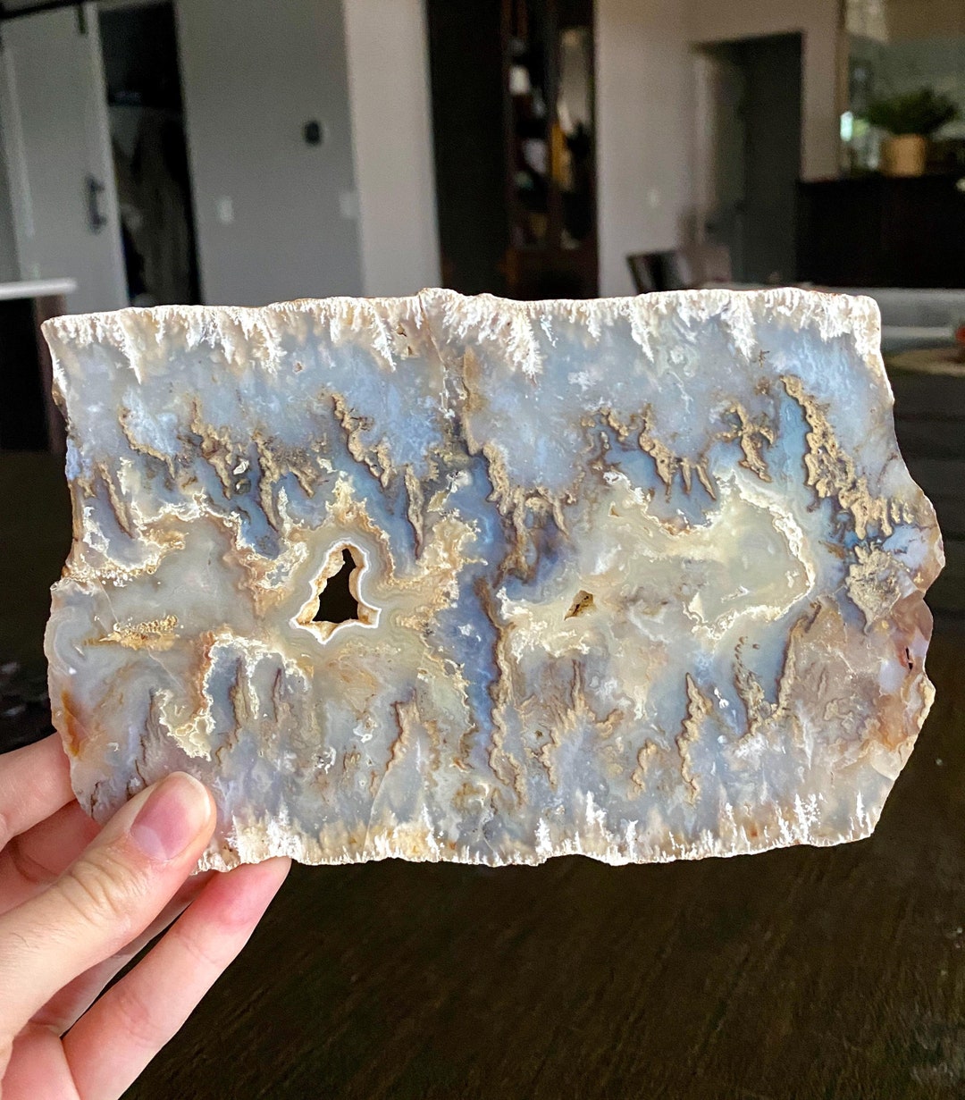 Graveyard Point Plume Agate Slab - Etsy