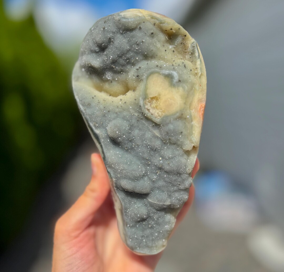 Cream and Green Jasper With Pyrite - Etsy