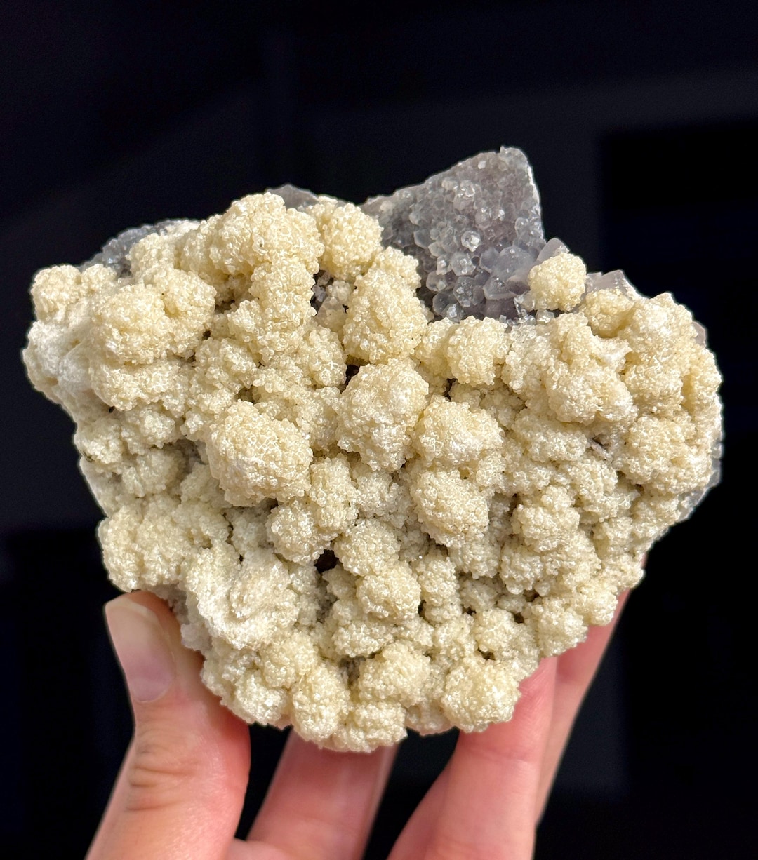 Botryoidal Calcite With Amethyst Specimen - Etsy