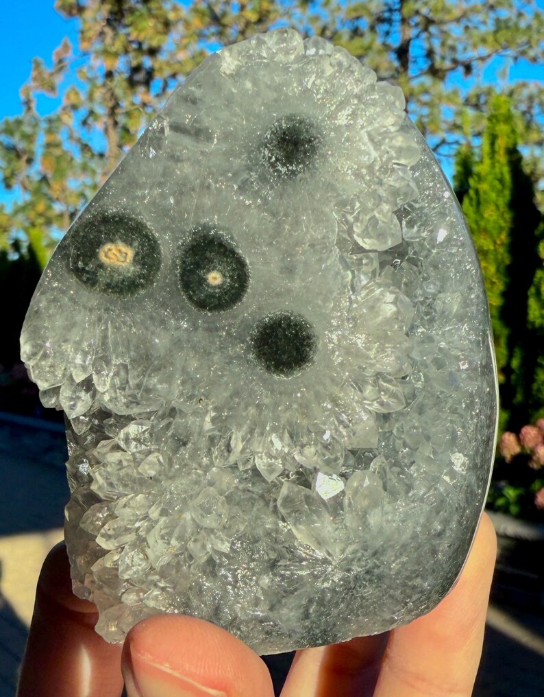 Clear Quartz and Green Jasper Free Form - Etsy