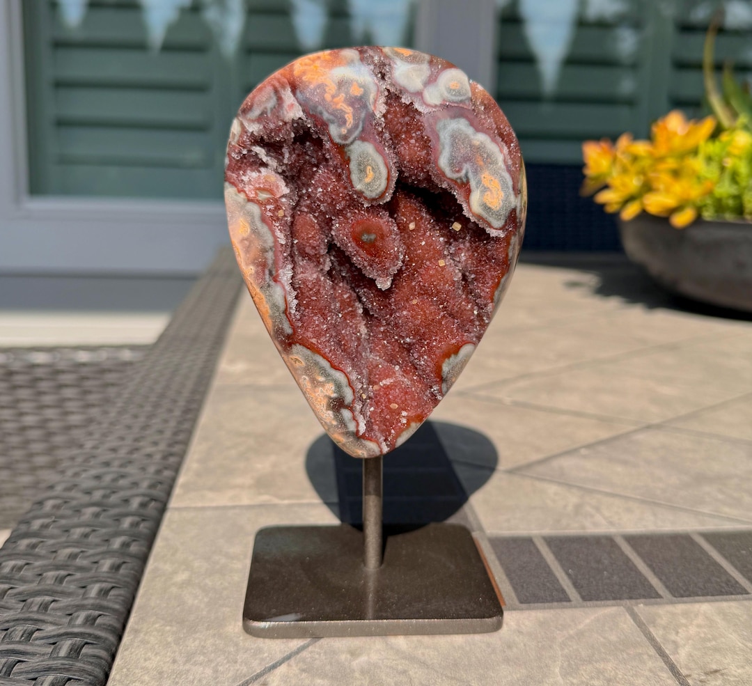 Druzy Red Jasper - Etsy