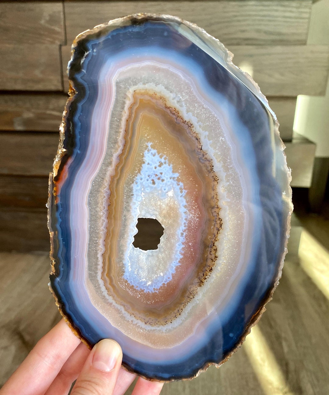 Colorful Banded Brazilian Agate Slab - Etsy