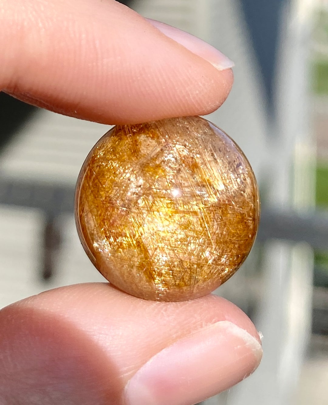 RARE Gold Rutile With Hematite Mini Sphere - Etsy