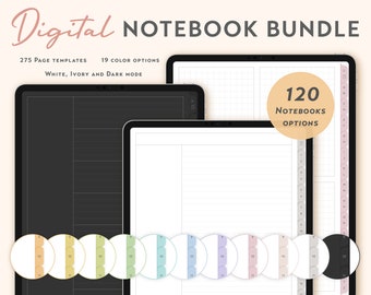 Digital Notebook Cream Beige Color, Goodnotes Notability, Cornell Dot ...