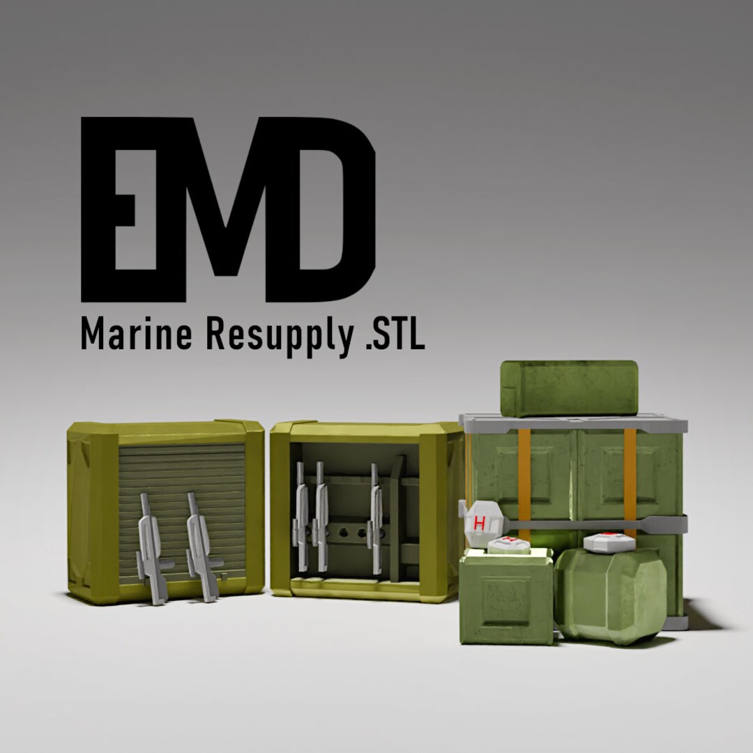 MCX Marine Resupply Package: .STL Files for 3D Printing - Etsy