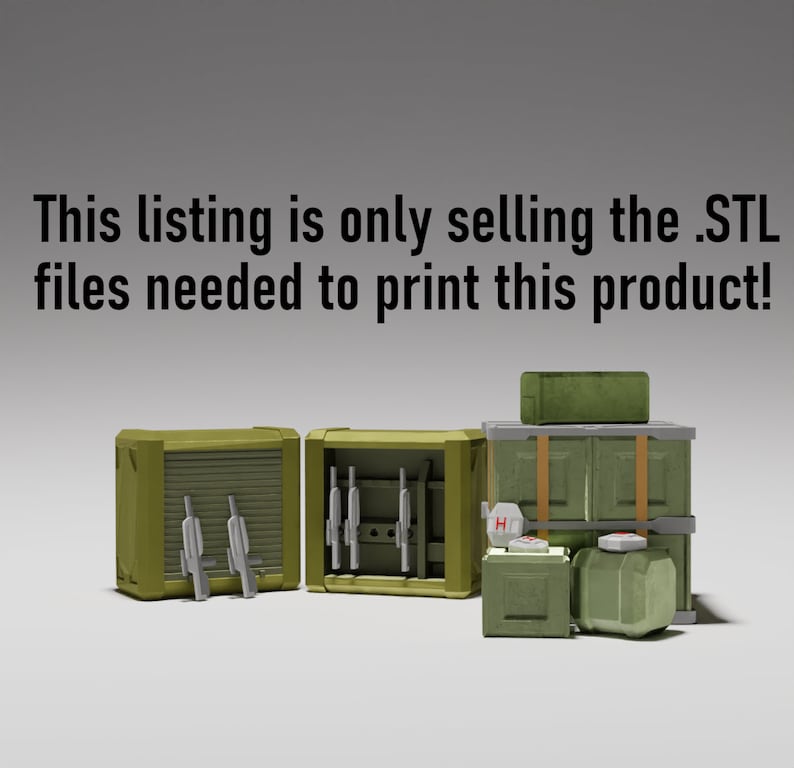 MCX Marine Resupply Package: .STL Files for 3D Printing - Etsy