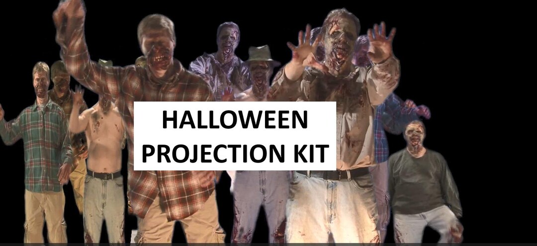 Halloween Projection Kit: 13 Spooky Effects, LED Projector & Screen - Etsy