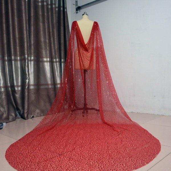 Red Veil - Etsy
