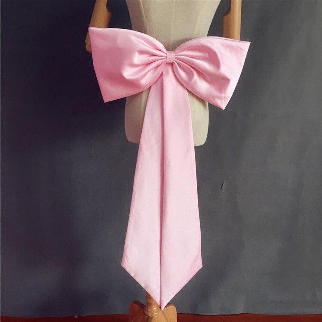 Big Pink Detachable Wedding Bow Giant Wedding Bow Removable - Etsy