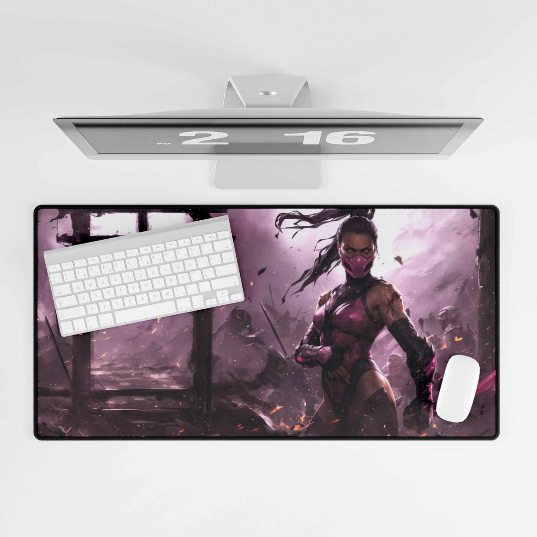 Mileena Mortal Kombat Fan Art Inspired. Personalized Mousepad Desk Mat ...