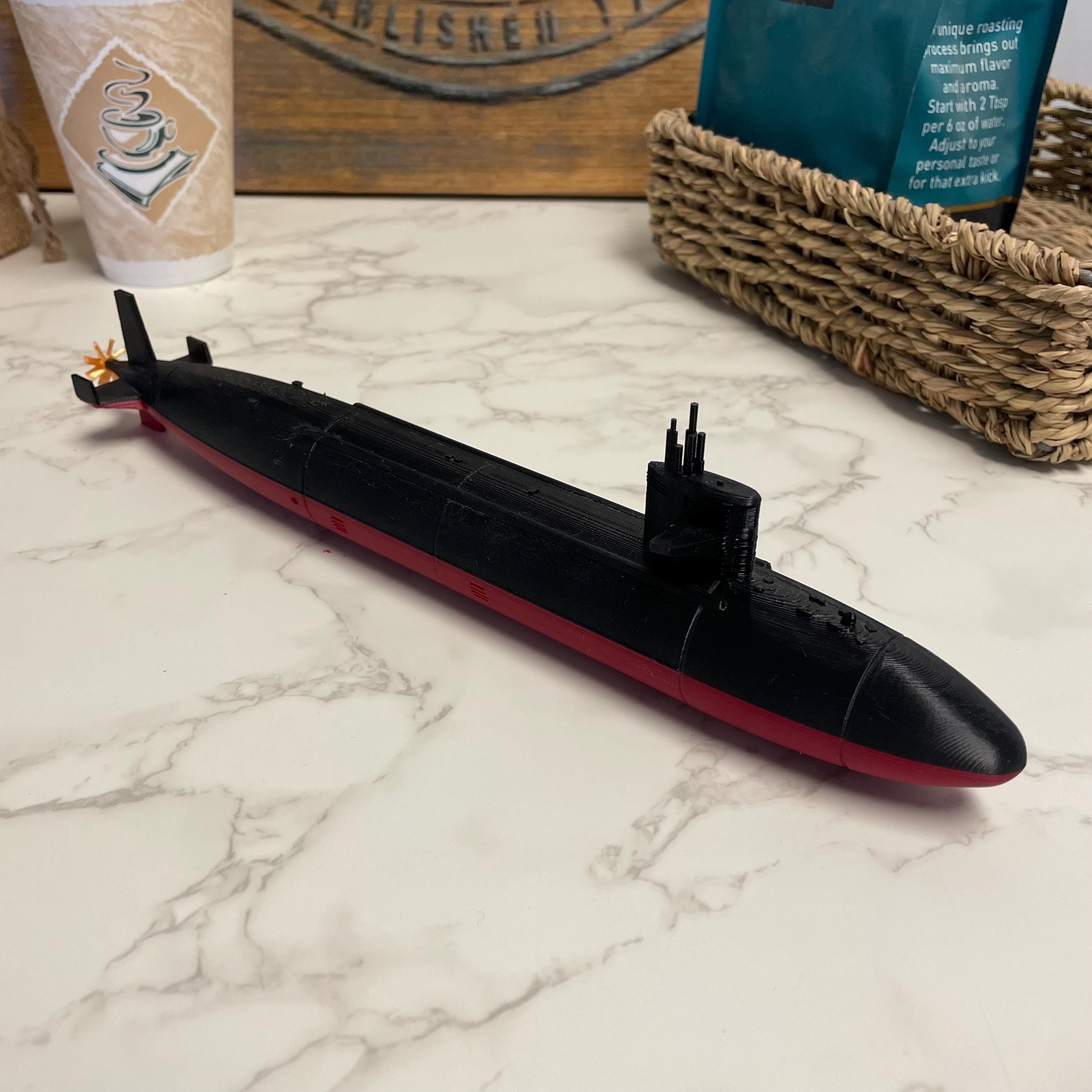 12” Sturgeon-class Submarine Model – Cold War Navy Sub Replica ...