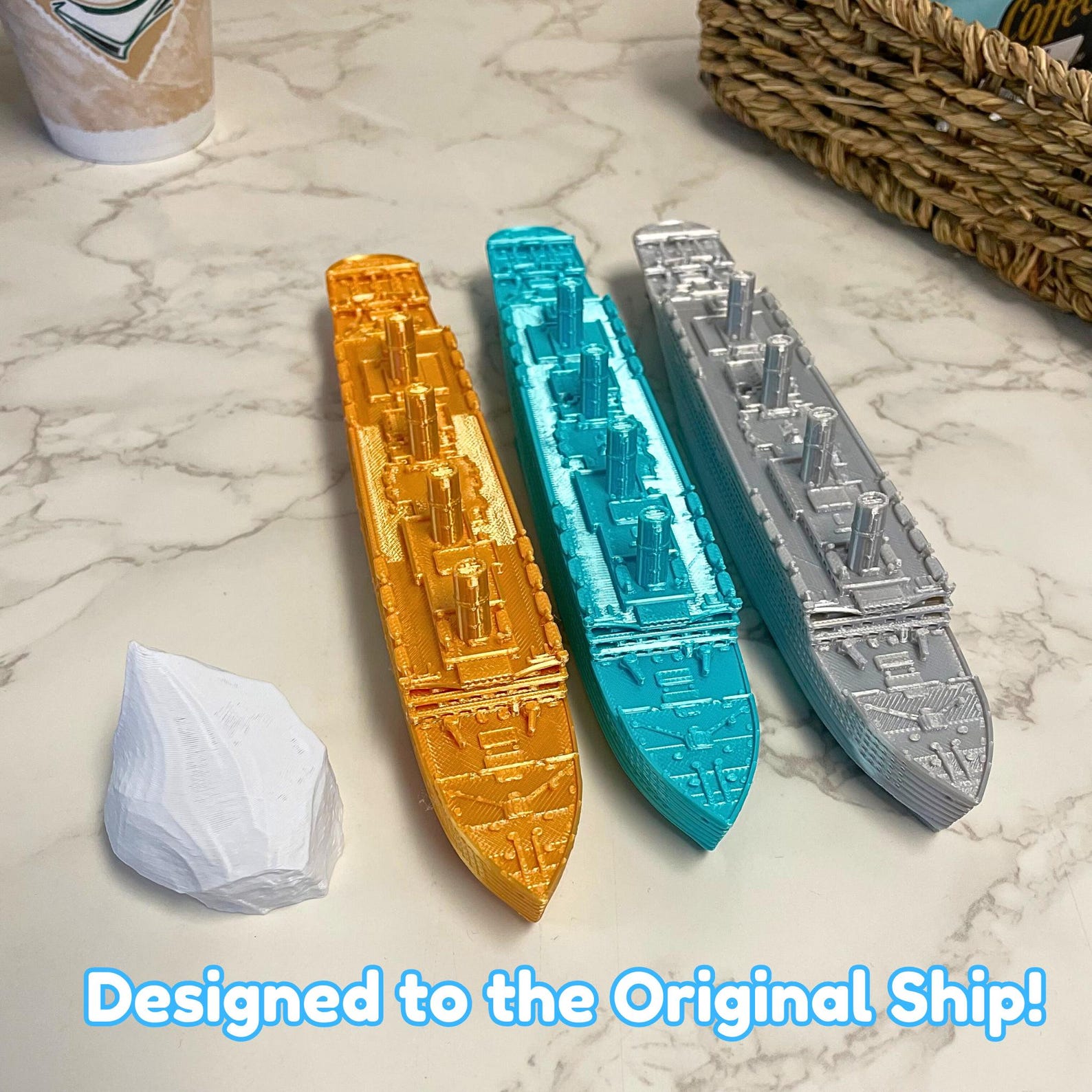 Gold Diamond Silver Titanic Toys, Floating Titanic Bath Toy, Titanic ...