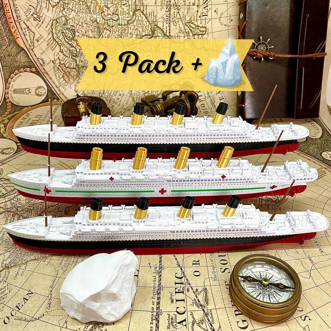 3 Pack 1 Foot Titanic Britannic & Olympic, Titanic Toy, Britannic Toy ...