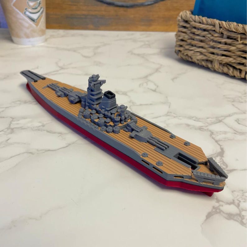 Yamato Battleship Model - 10” WWII Japanese Navy Imperial Flagship ...