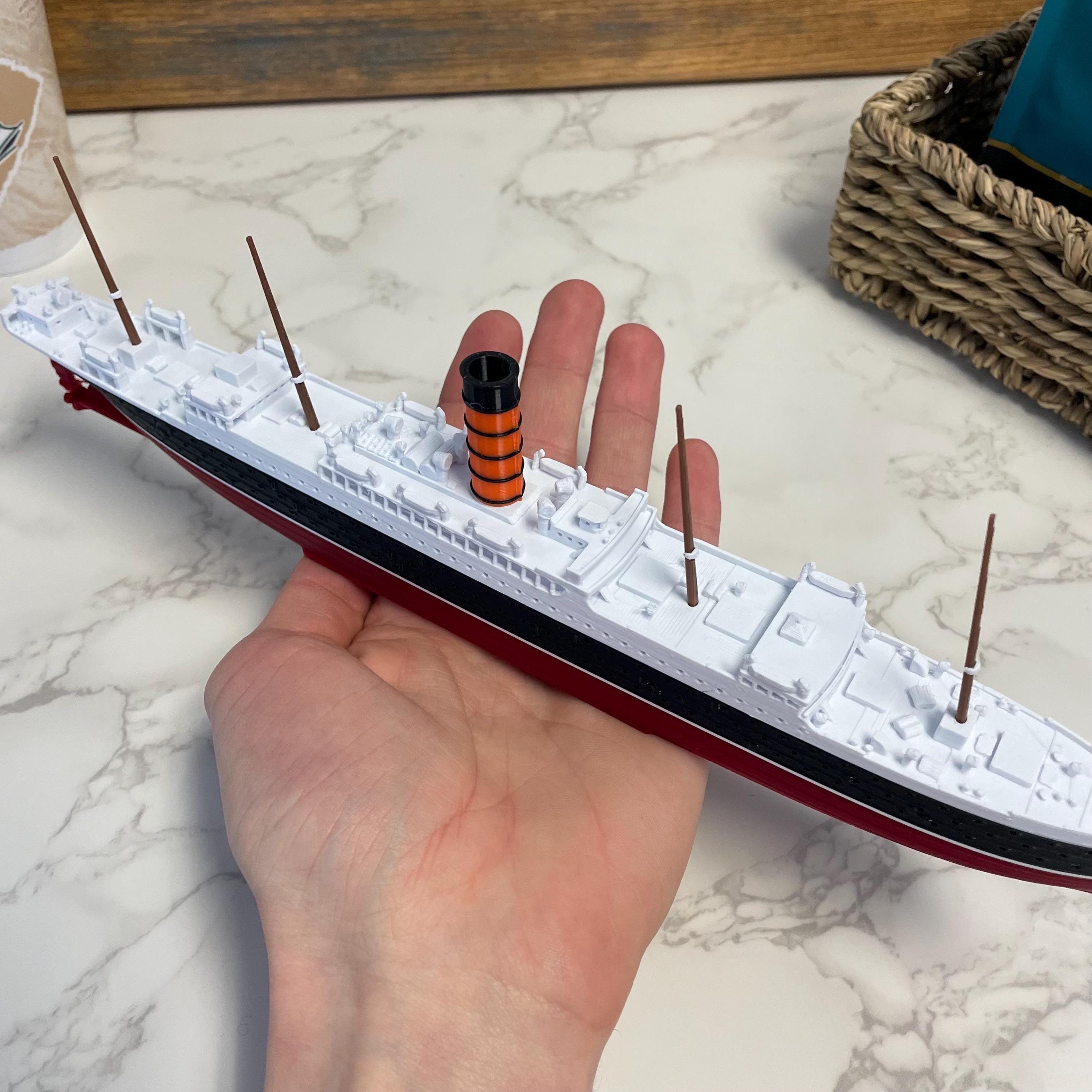 12” RMS Carpathia Model, Titanic Toy, Titanic Cake Topper, Titanic Boat ...