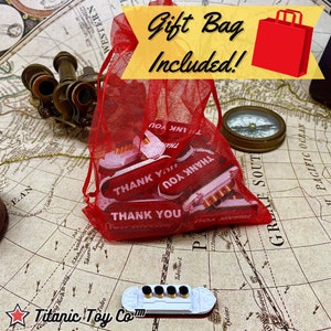 20 Pack Titanic Party Favor + Gift Bag - Titanic Toy for Kids, Titanic ...