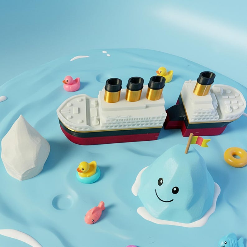 Floating Split in Half Titanic Toy, Break in Half Titanic Bath Toy ...