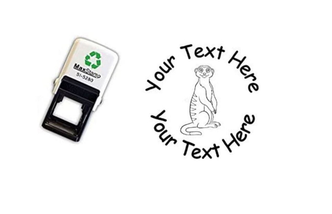 Personalised Meerkat - Teacher Reward Self Inking Stamp - 25mm - Etsy