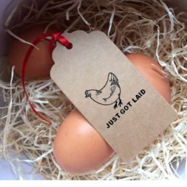 Just Laid Egg Label - Etsy