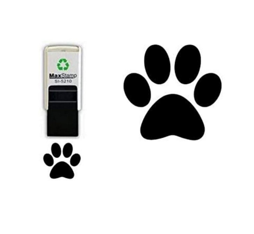 Paw - 18mm Self Inking Stamp Black - Etsy