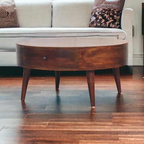 Round Coffee Table With Storage - Etsy