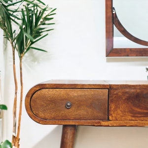 Dressing Table With Mirror, Mid Century Console, Dressing Table With ...