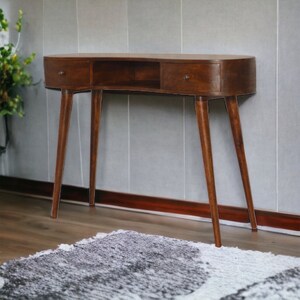 Long Slim Dressing Table, Wave Dressing Table, Mid Century Console ...