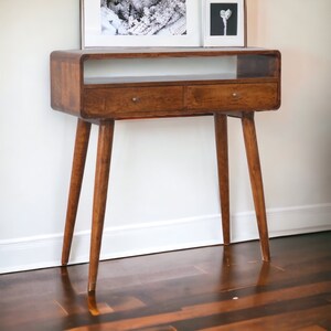 Narrow Console Table, Sideboard Cabinet, Solid Wood Console With ...